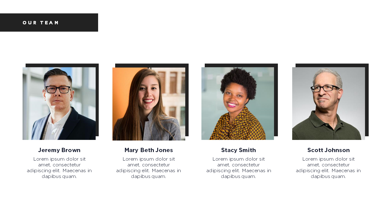 Team & Bio Slides | PPT | Google Slides