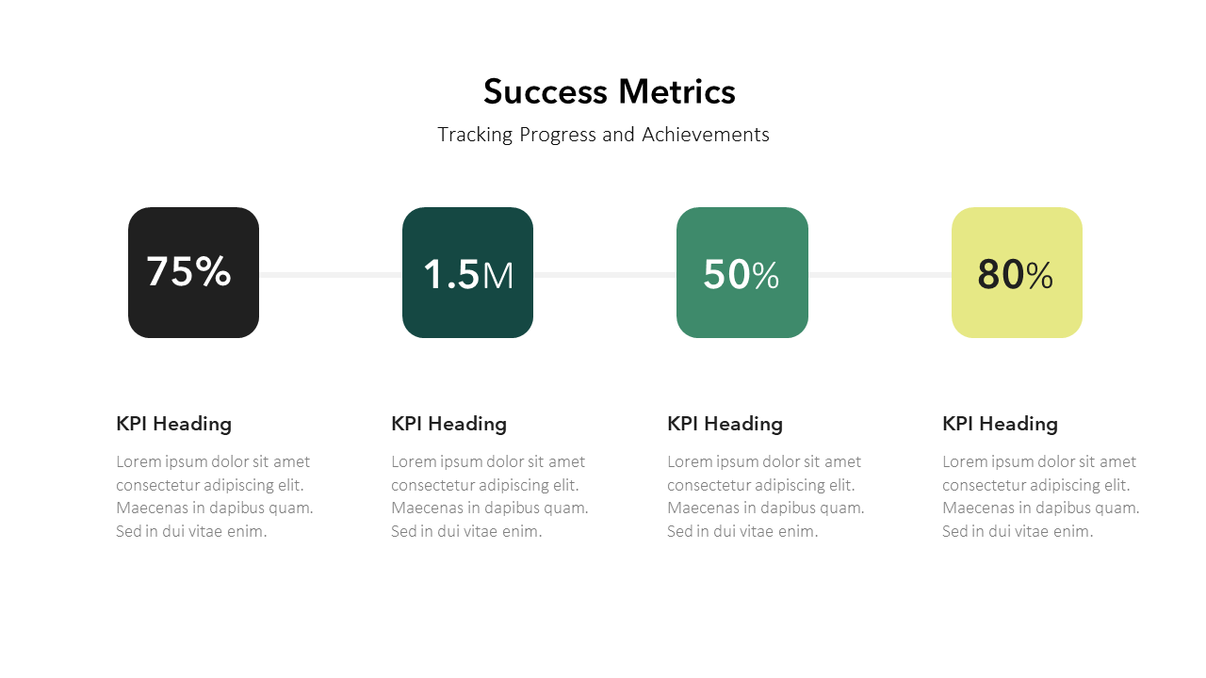 Success Metrics Slide | PowerPoint Slide Template
