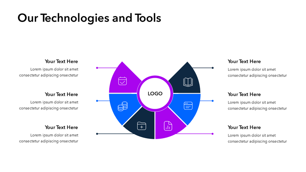 Six Point Circle Infographic | PPT | Google Slide