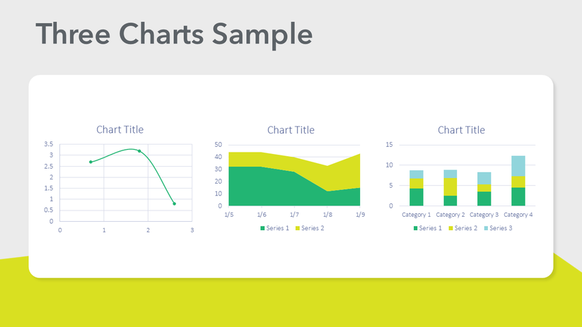 3 Data Points Template | PowerPoint Slide