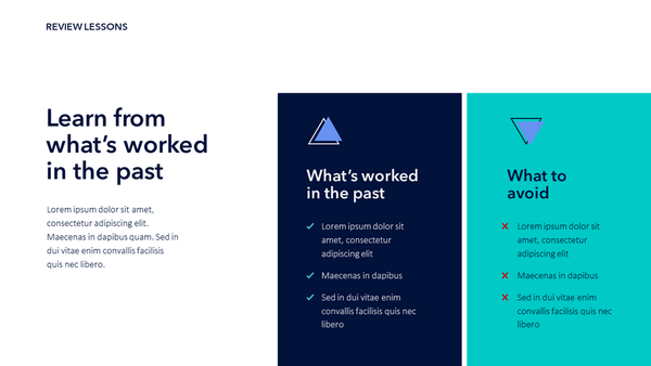 Lessons Learned Slide Template | PowerPoint or Google Slides