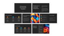 Dark PowerPoint Template | PowerPoint and Google Slides