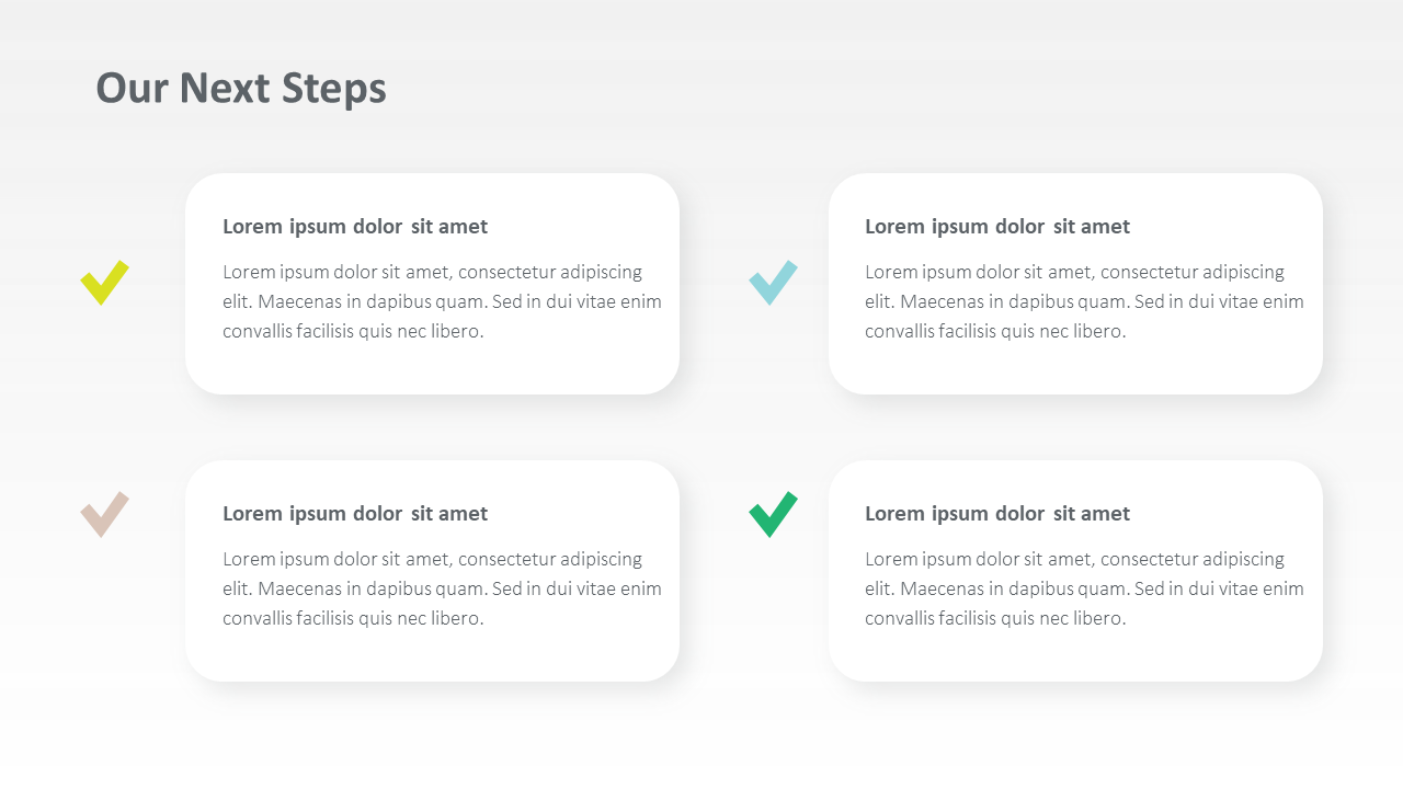 Next Steps PPT Template | Editable PowerPoint or Google Slide
