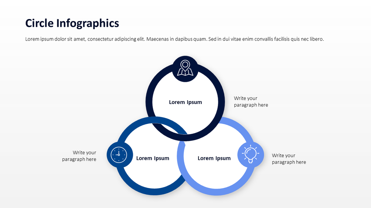 Connected Circles Infographic Slide | PPT | Google Slide