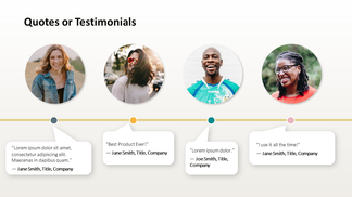 Client Quotes Presentation Template | PowerPoint and Google Slide