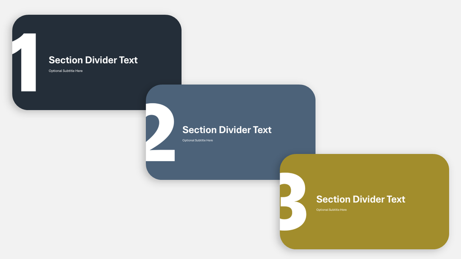 Section Divider Slides | Templates for PowerPoint | Linia Presentations