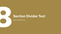 Section Divider Slide Set | PPT | Google Slides