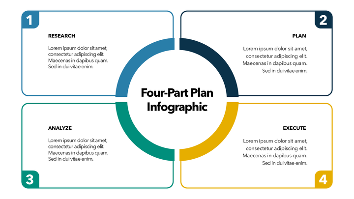 4 Points PowerPoint Templates