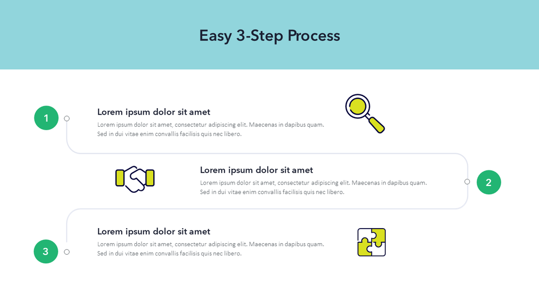 3-Step Process Slide | PowerPoint and Google Slides