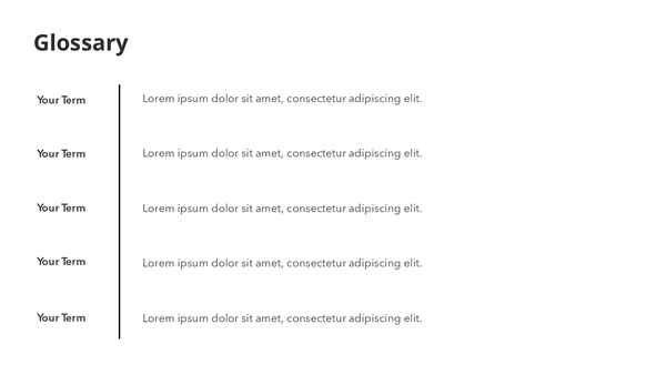 Glossary Slide | PowerPoint | Google Slides
