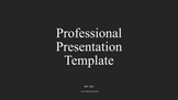 Dark PowerPoint Template | PowerPoint and Google Slides