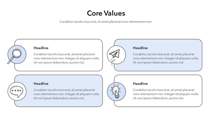 Core Values Slide | PPT and Google Slides