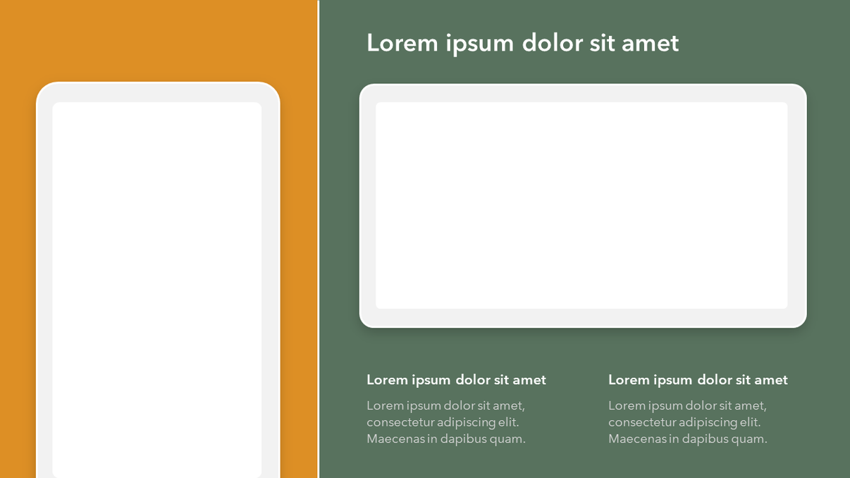 Modern Screenshot Mockups | PPT or Google Slides