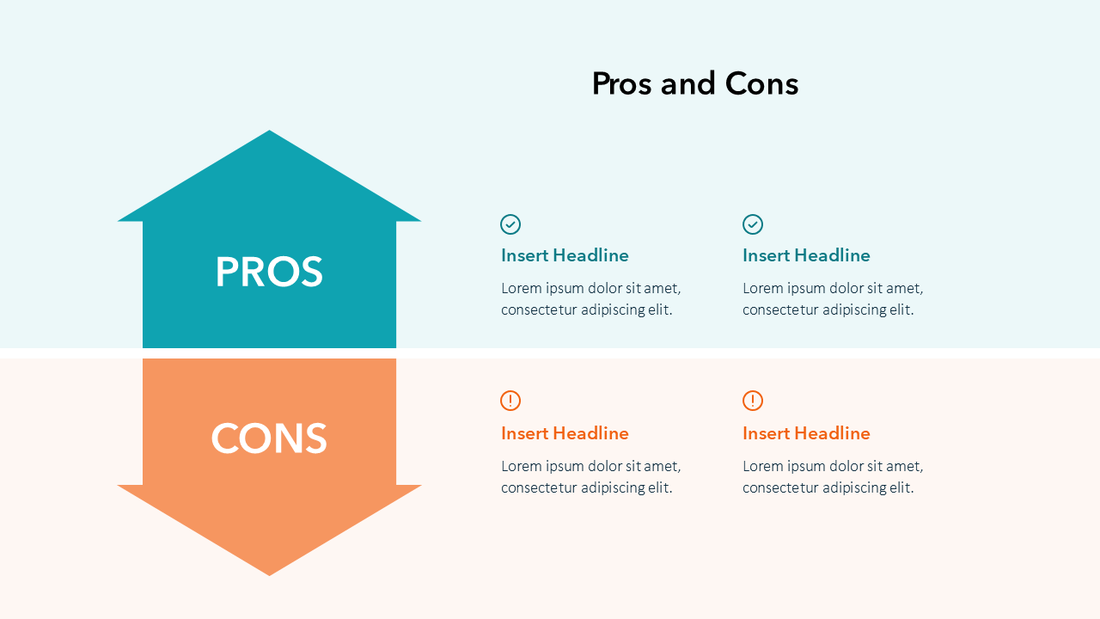 Pros and Cons Slide | PPT | Google Slides