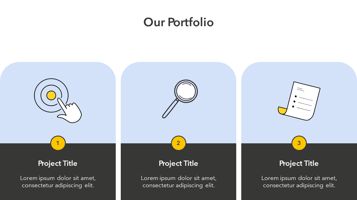 Our Portfolio Slide | PowerPoint or Google Slide