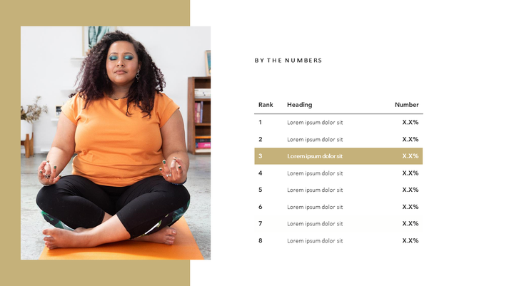 Table Slide Template | PowerPoint or Google Slide