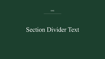 Section Divider Slides | Templates for PowerPoint | Linia Presentations
