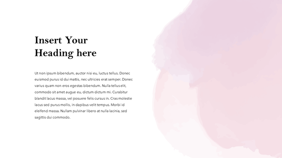 Watercolor Presentation Template
