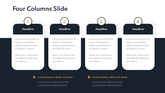 4 Columns PowerPoint Templates