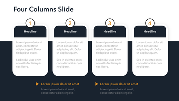 4 Columns PowerPoint Templates