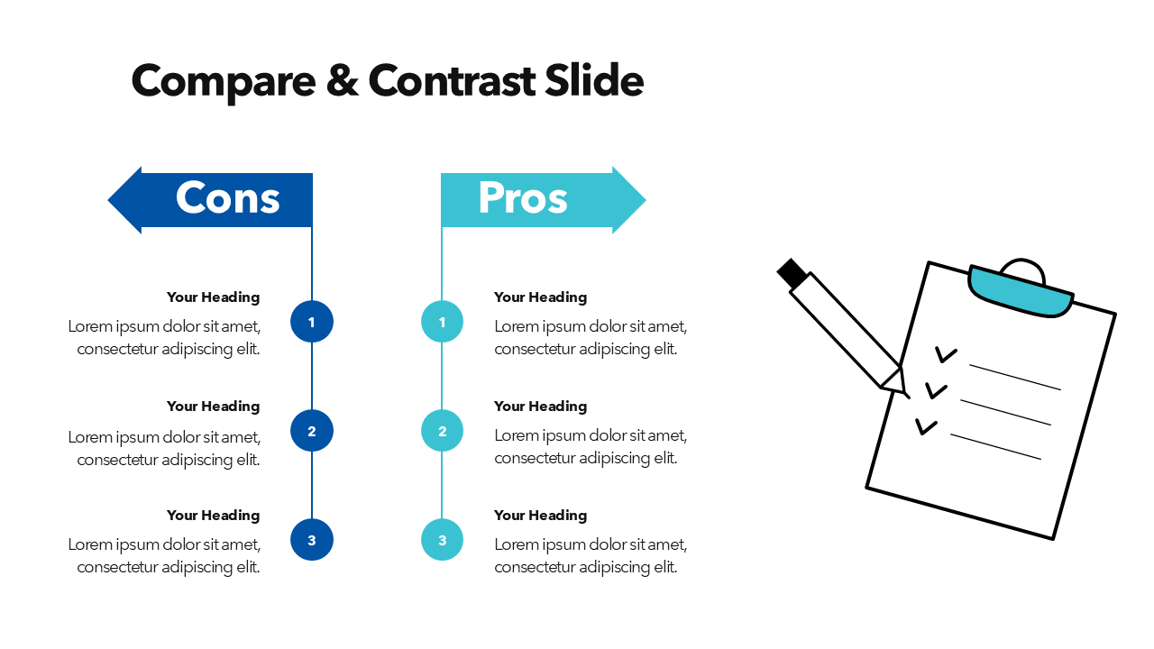 Compare and Contrast Slide | PPT | Google Slides