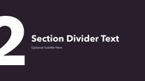 Section Divider Slide Set | PPT | Google Slides