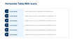 Table with Icons | PowerPoint Template