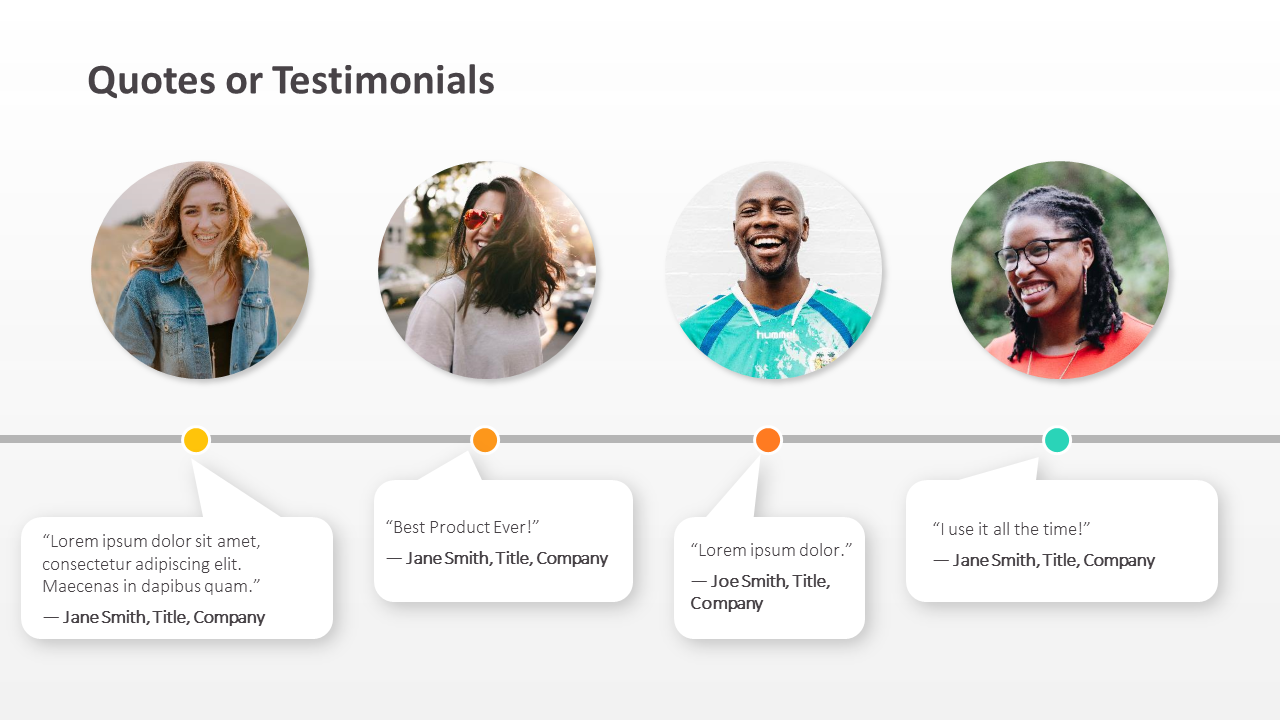 Client Quotes Presentation Template | PowerPoint and Google Slide
