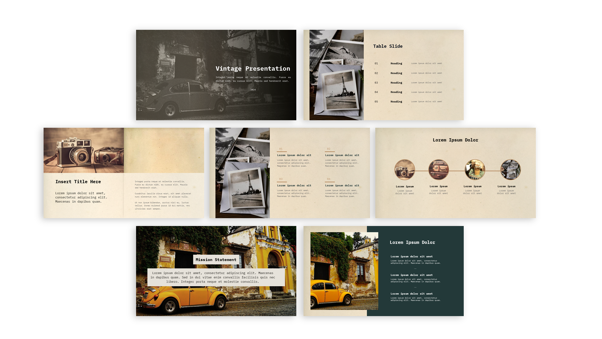 Vintage Presentation Template | PPT and Google Slides